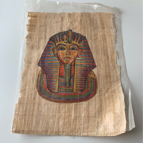 Art | Authentic Egyptian Papyrus Featuring King Tut | Poshmark